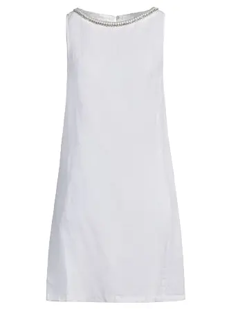 120% Lino Mini Dress - White