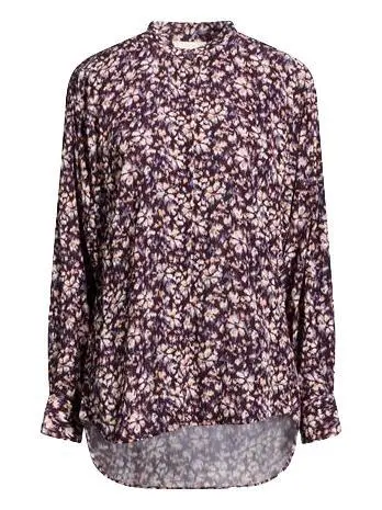 MARANT ETOILE Viscose Floral Print Shirt - Purple