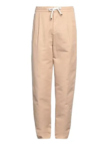 Brunello Cucinelli Linen And Cotton Pants - Beige