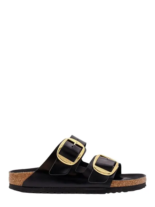 BIRKENSTOCK Arizona Big Buckle Patent Leather Sandals - Black