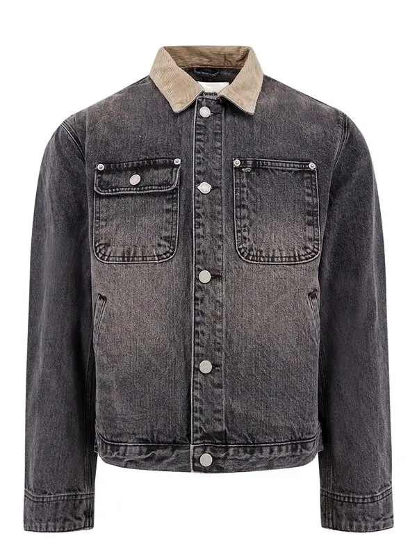 TONYWACK Work Washed Denim Jacket - Grey