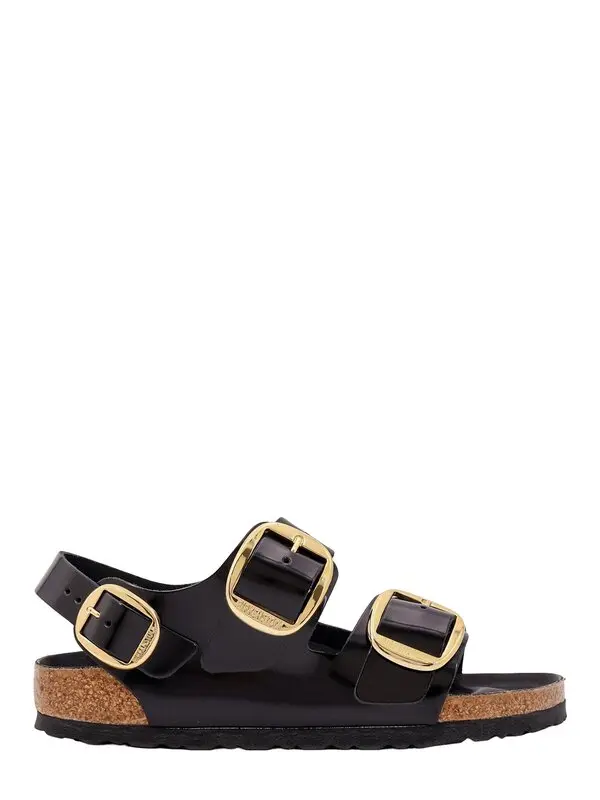 BIRKENSTOCK Milano Big Buckle Sandals - Black
