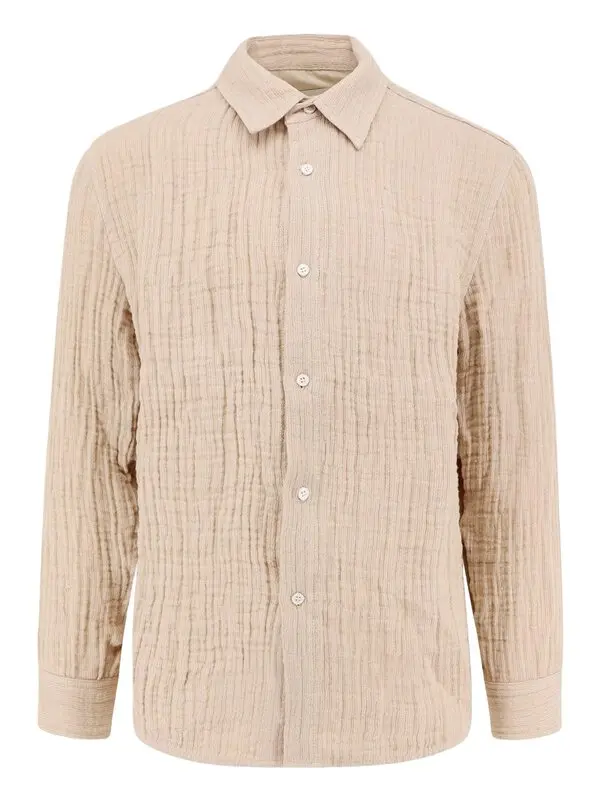 TONYWACK Double Weave Linen Shirt - Beige