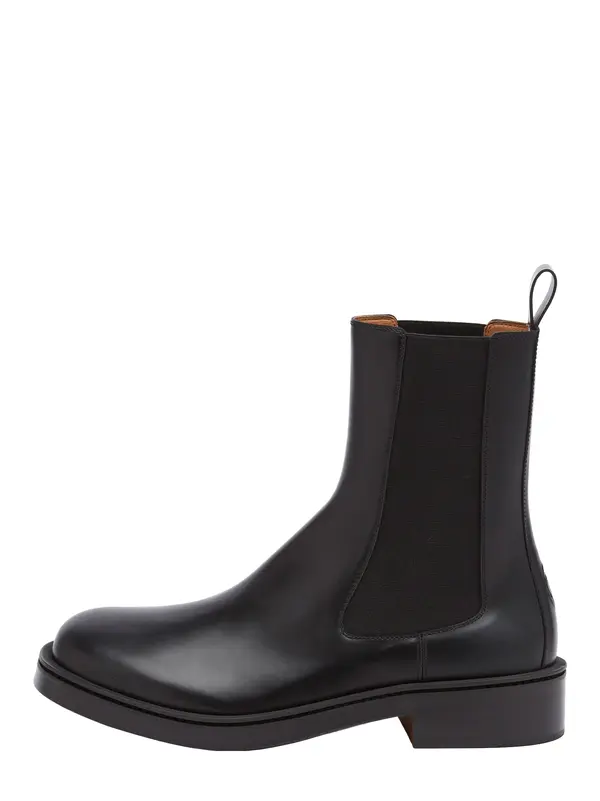Alexander McQueen Leather Chelsea Boots - Black