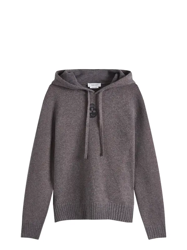 Alexander McQueen Fade Effect Hoodie - Grey Melange/rust