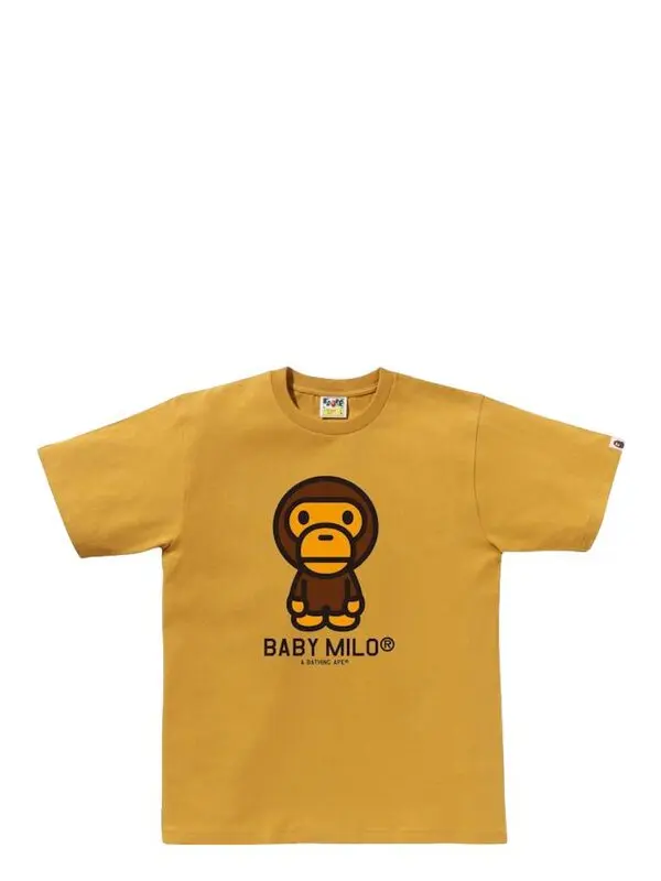 A BATHING APE Baby Milo Tee Shirt - Yellow