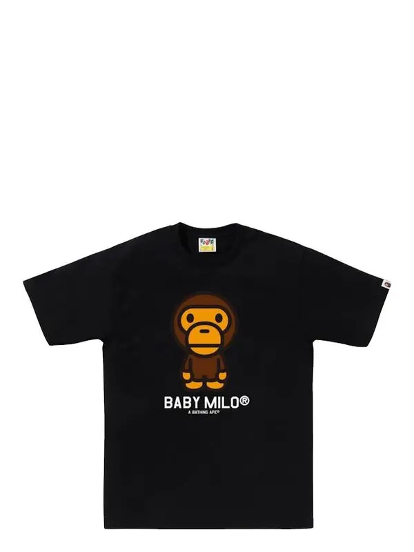A BATHING APE Baby Milo Tee Shirt - Black