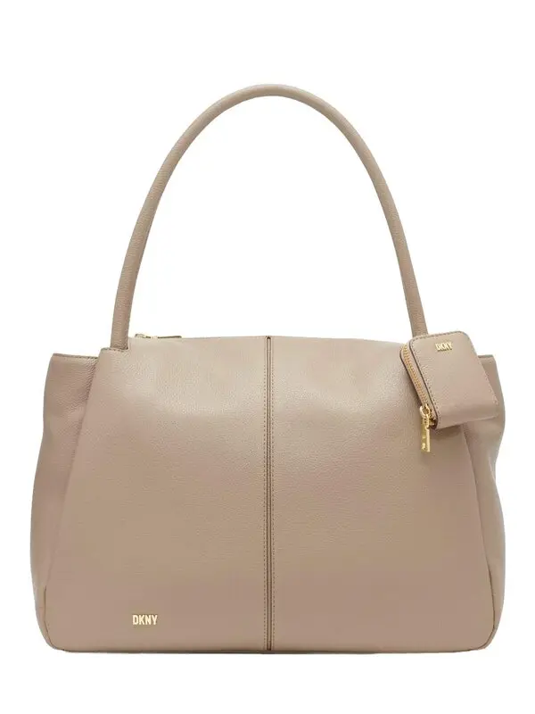 Dkny Sabina Pebble Leather Tote Bag - Toffee