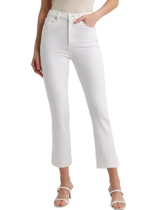 FRAME The Pencil Crop Slim Straight Leg Jeans - Au Natural Clean