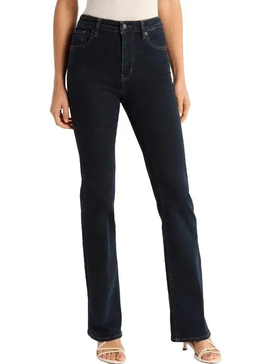 FRAME The Reboot High Waist Bootcut Jeans - Deep Indigo