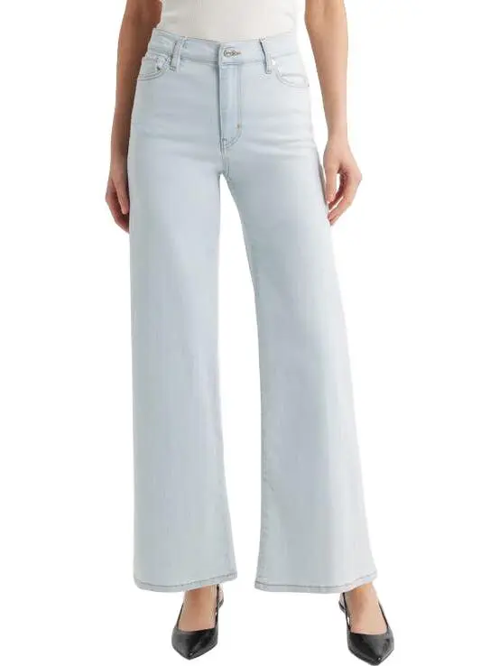 FRAME Le Slim Palazzo High-waist Wide-leg Jeans - Feather