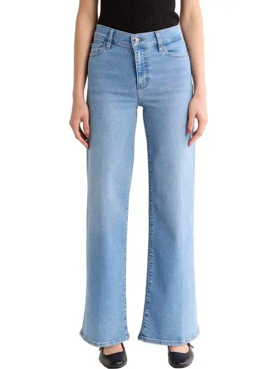 FRAME Le Slim Palazzo High-waist Wide-leg Jeans - Honeymoon