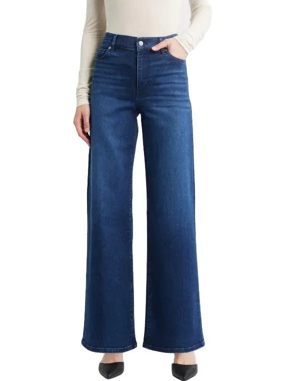 FRAME Le Slim Palazzo High-waist Wide-leg Jeans - Trick