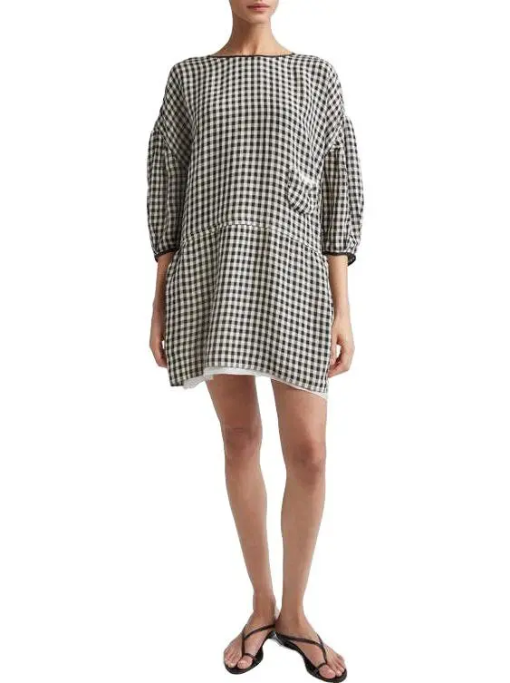 NACKIYE Baby Love Gingham Check Dress - Vichy Noir