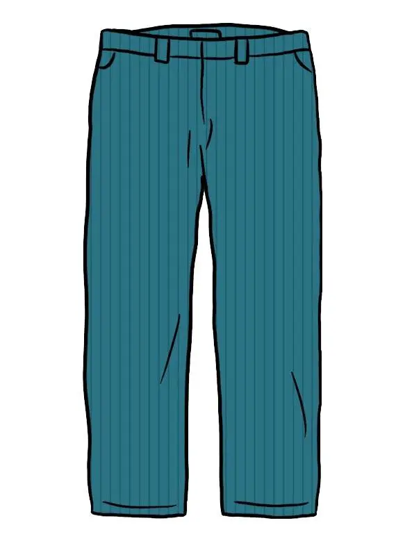 Supreme Work Pant - Teal Stripe