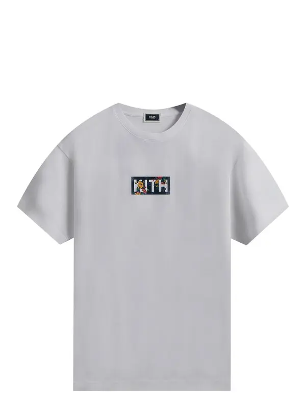Kith Begonia Floral Box Logo Tee - White