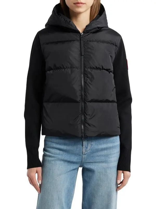 Canada Goose Hybridge Mixed Media Down Jacket - Black