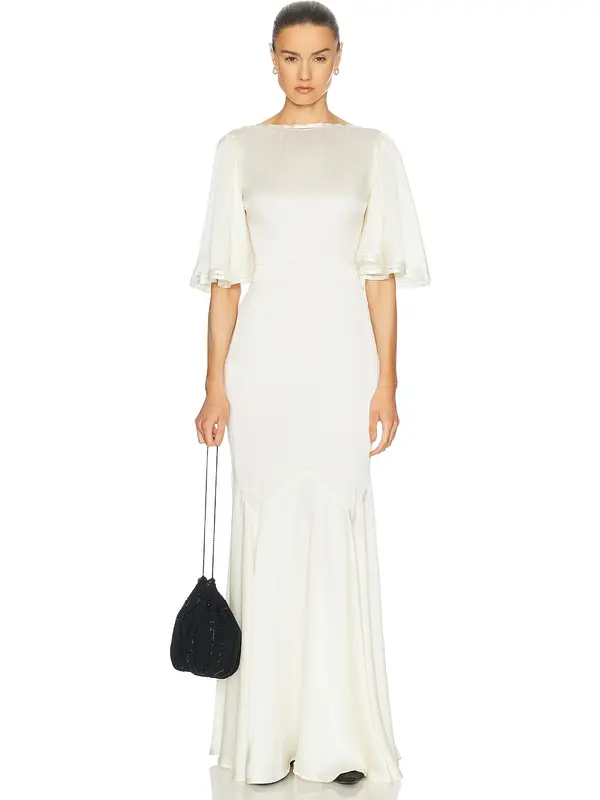BODE Claret Gown - White