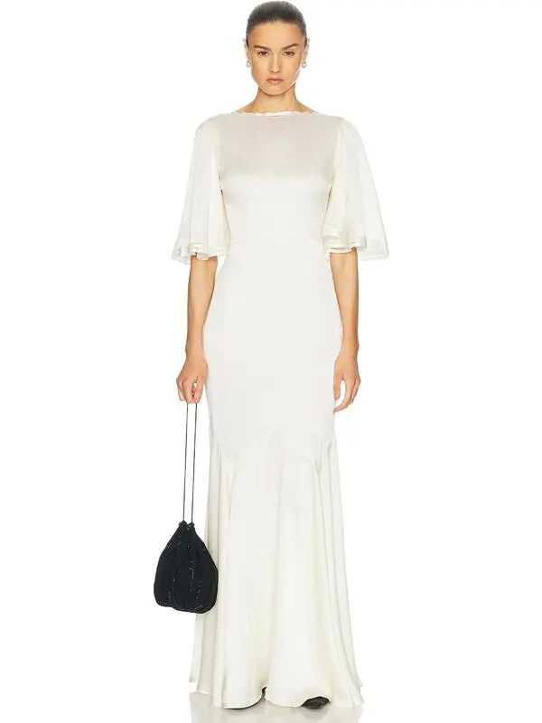 BODE Claret Gown - White