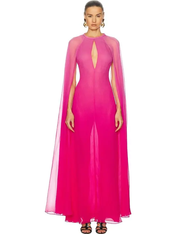 TOM FORD Keyhole Neckline Evening Dress - Combo Fuxia
