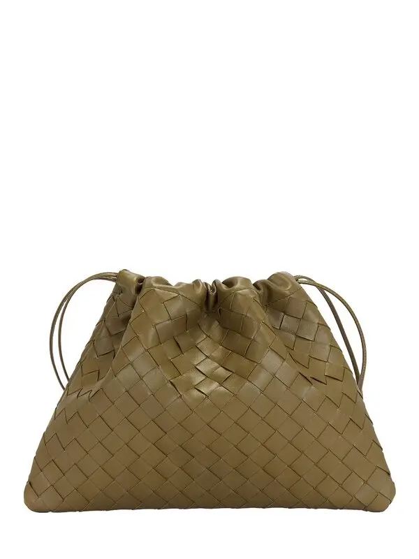 Bottega Veneta Medium Dustbag - Algae & Gold