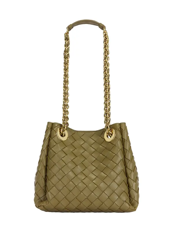 Bottega Veneta Small Parachute Bag - Algae & Muse Brass