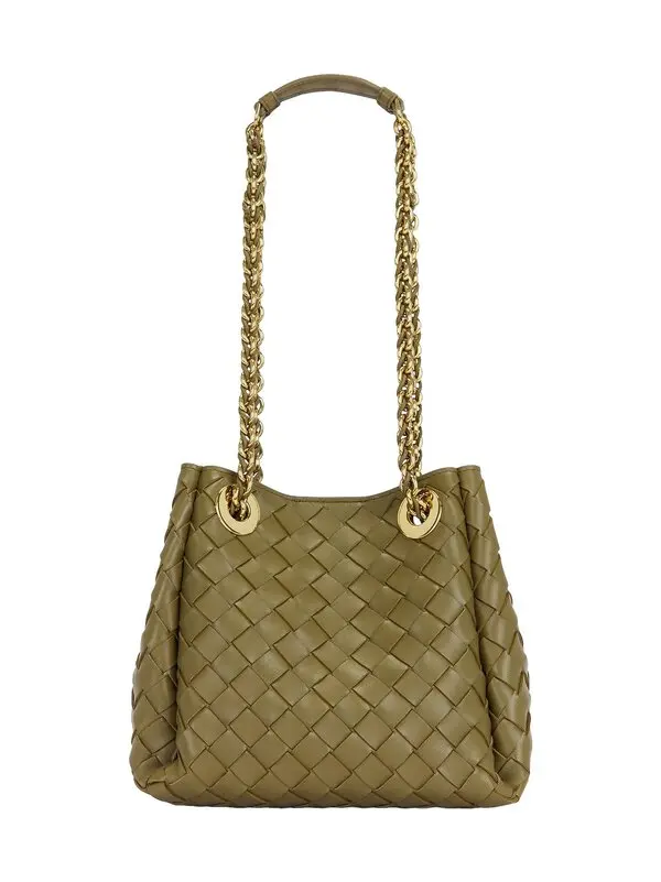 Bottega Veneta Small Parachute Bag - Algae & Muse Brass