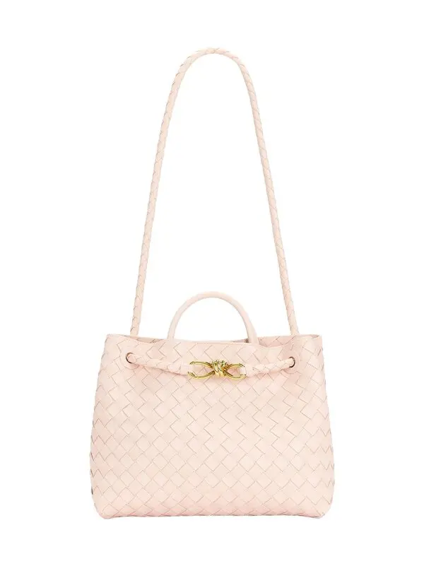 Bottega Veneta Medium Andiamo Bag - Cameo & Muse Brass