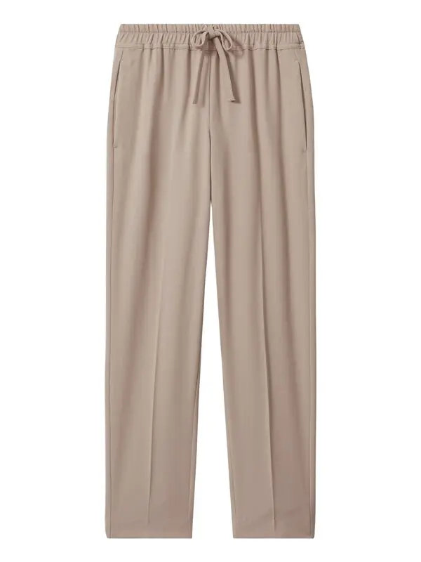 REISS Hailey Tapered Trousers - Brown