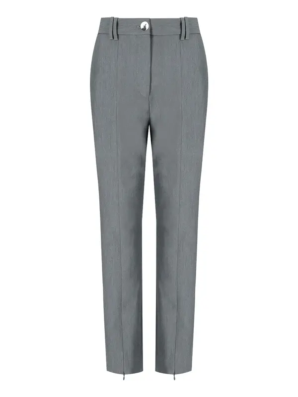 GANNI Melange Trousers - Grey