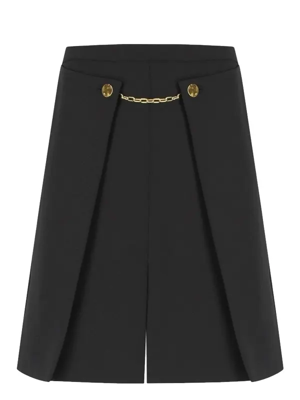 GANNI Twill Mini Skirt - Black