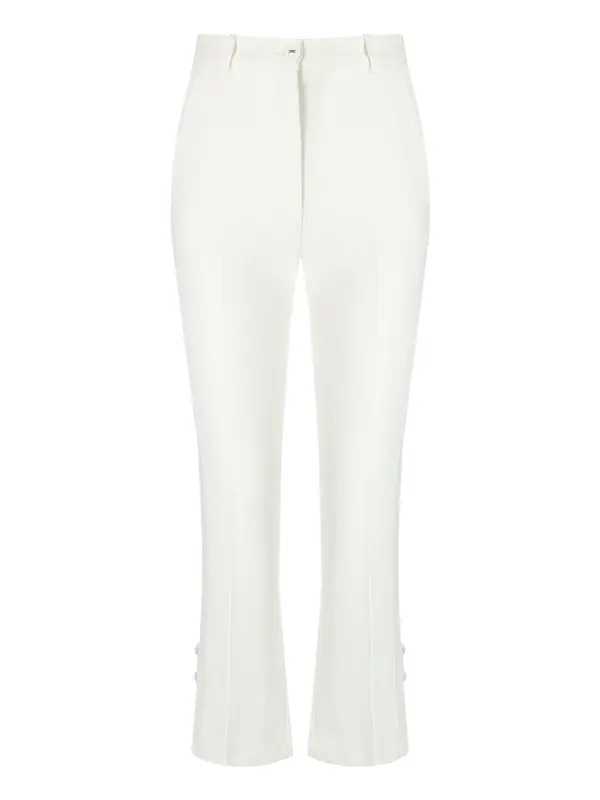 Elisabetta Franchi Smoking Trousers - Ivory