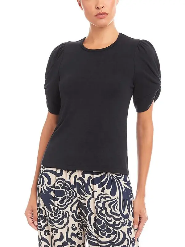 Karen Kane Twist Sleeve Top - Navy