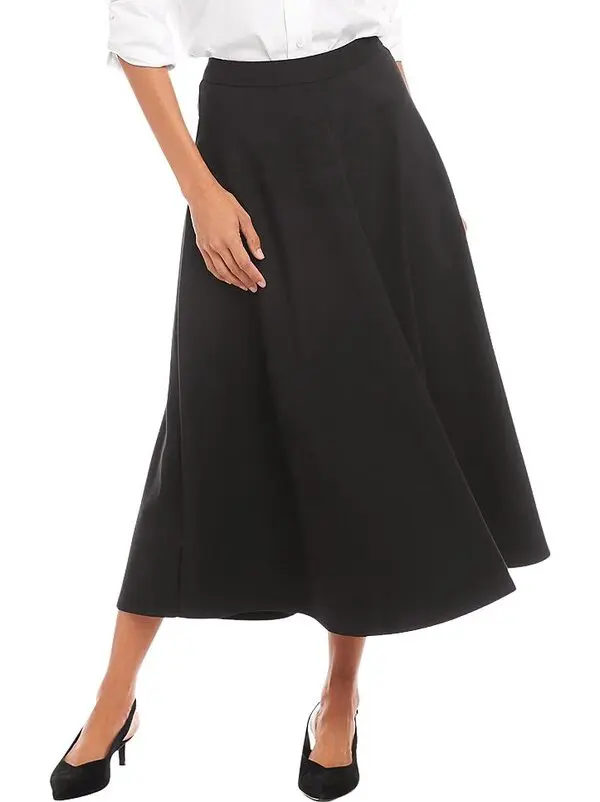 Karen Kane Midi Circle Skirt - Black