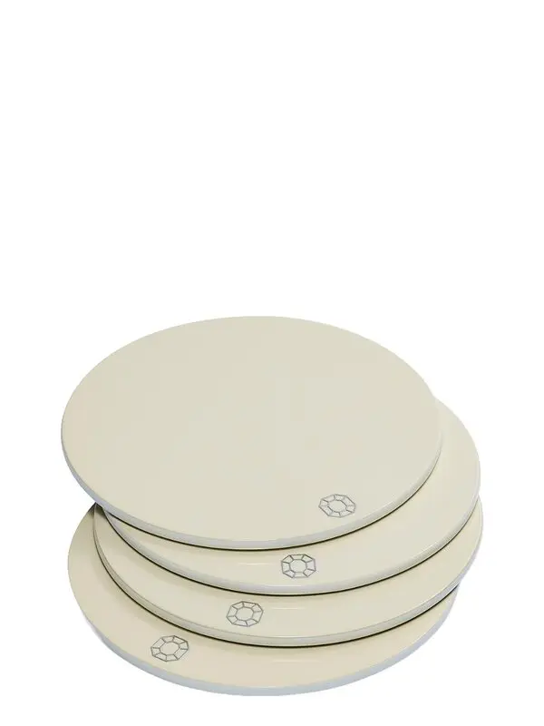 THE MARTHA, BY BACCARAT Octagon Coaster Set - Cream