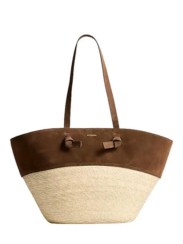 Altuzarra Knot Large Basket Tote - Chocolate
