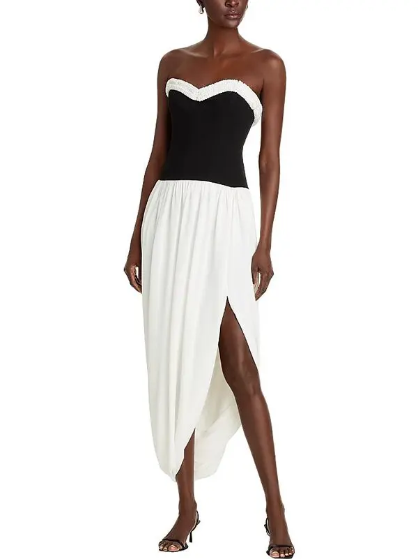 Simkhai Augusta Bustier Midi Dress - Ivory