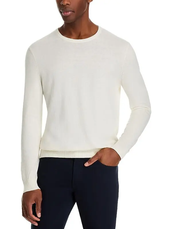 Bloomingdale'S Cotton Cashmere Crewneck Sweater - Cannoli