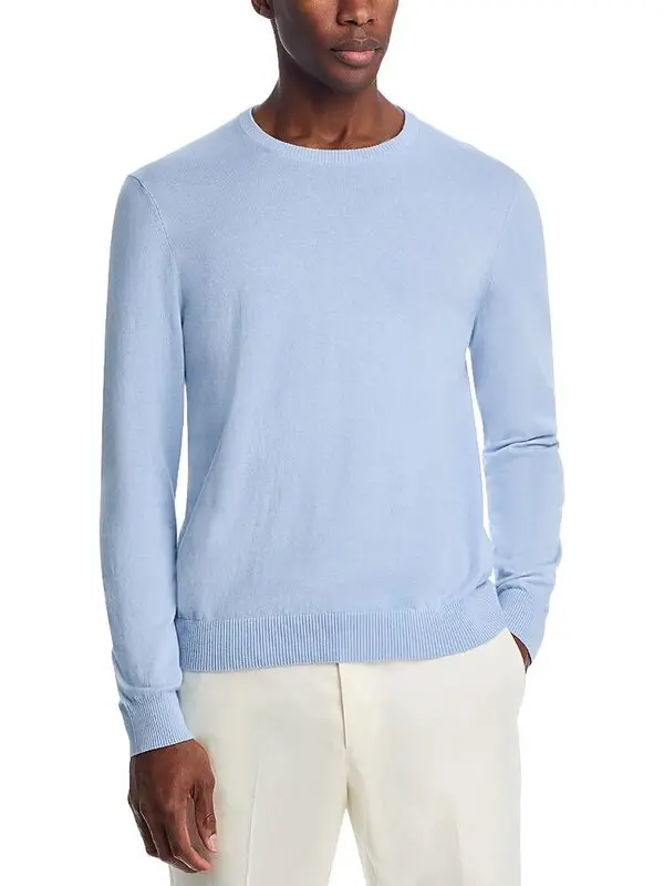 Bloomingdale'S Cotton Cashmere Crewneck Sweater - Powder Blue