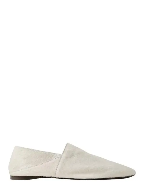 Tove Pascale Calf Hair Slippers - Ecru