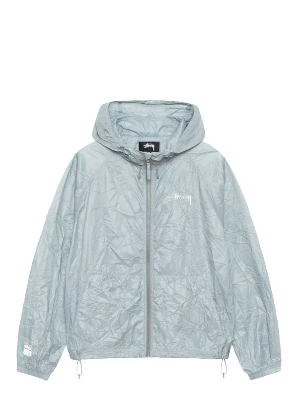 StÜssy Beach Wrinkled Nylon Shell Jacket - Grey