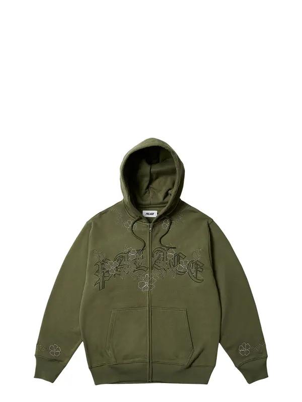 PALACE Flexus Zip Hood - Green