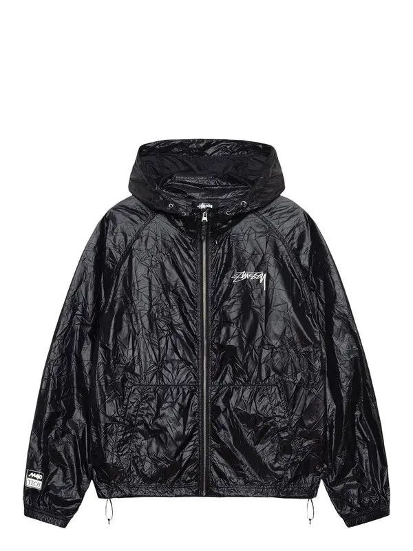 StÜssy Wrinkled Nylon Shell - Black