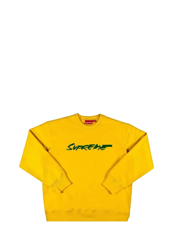 Supreme Futura Logo Crewneck - Yellow