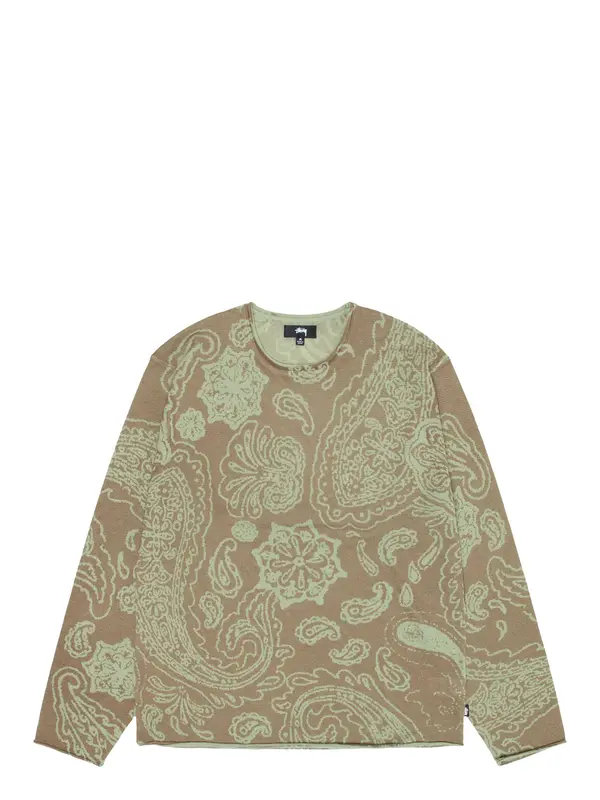 StÜssy Paisley Print Sweater - Brown