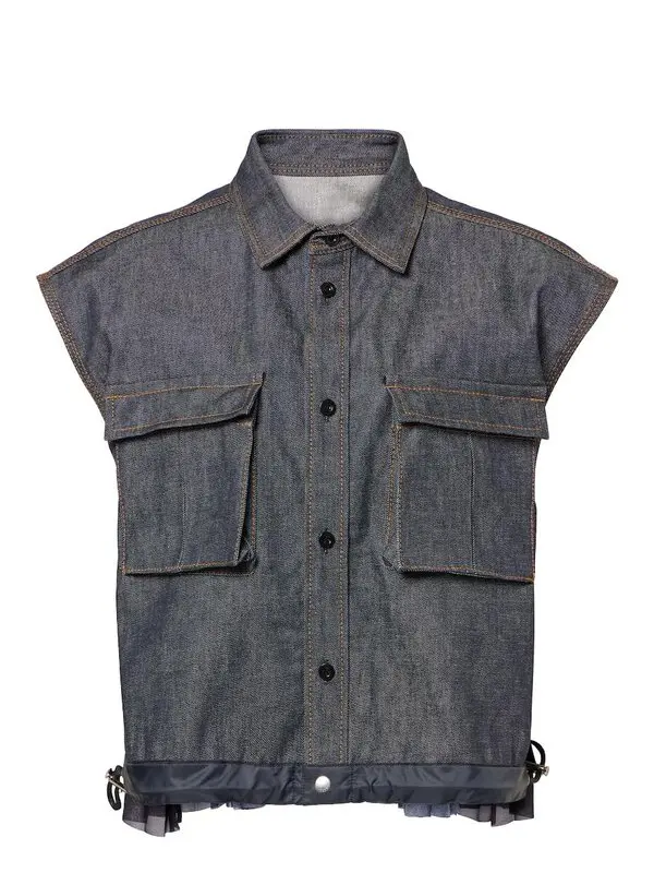 Sacai Denim Shirt - Blue
