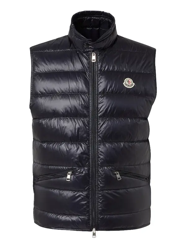 Moncler Gui Quilted Down Vest - Blue