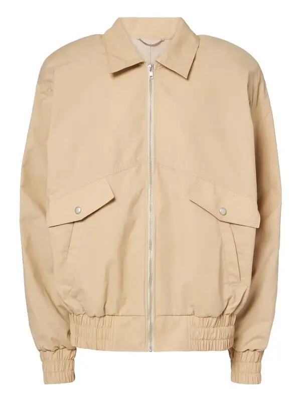 Magda Butrym Oversized Cotton-blend Bomber Jacket - Beige