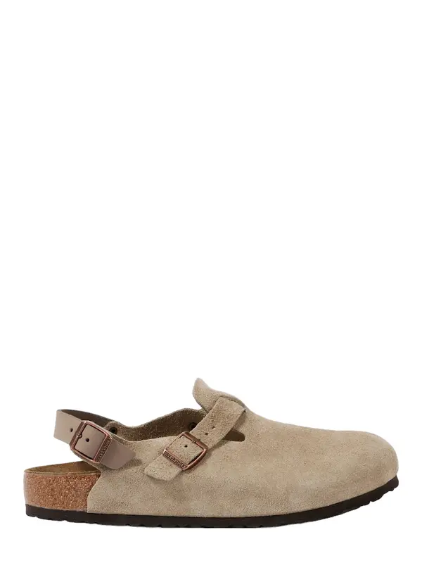 BIRKENSTOCK Tokio Leather Clogs - Beige