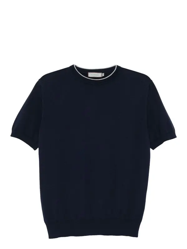 Canali Fine Knit T-shirt - Blue